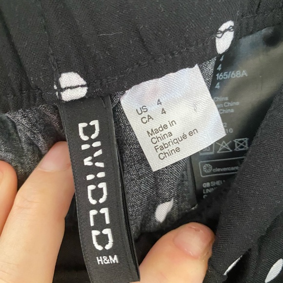 Divided | Shorts | Hm Divided Black And White Polka Dot Shorts | Poshmark